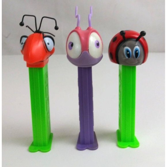Toys | Lot Of 3 Disney A Bugs Life Pez Dispensers Red Ant Pink Bug ...